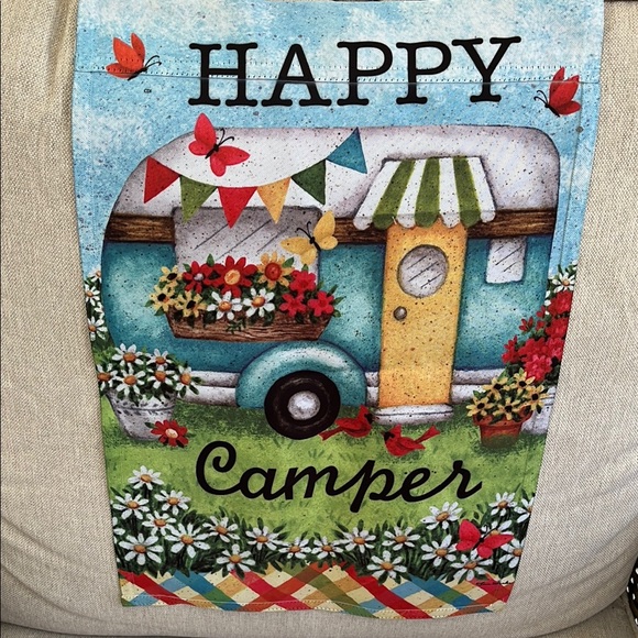 Camper | Holiday | Happy Camper Decorative Flag | Poshmark